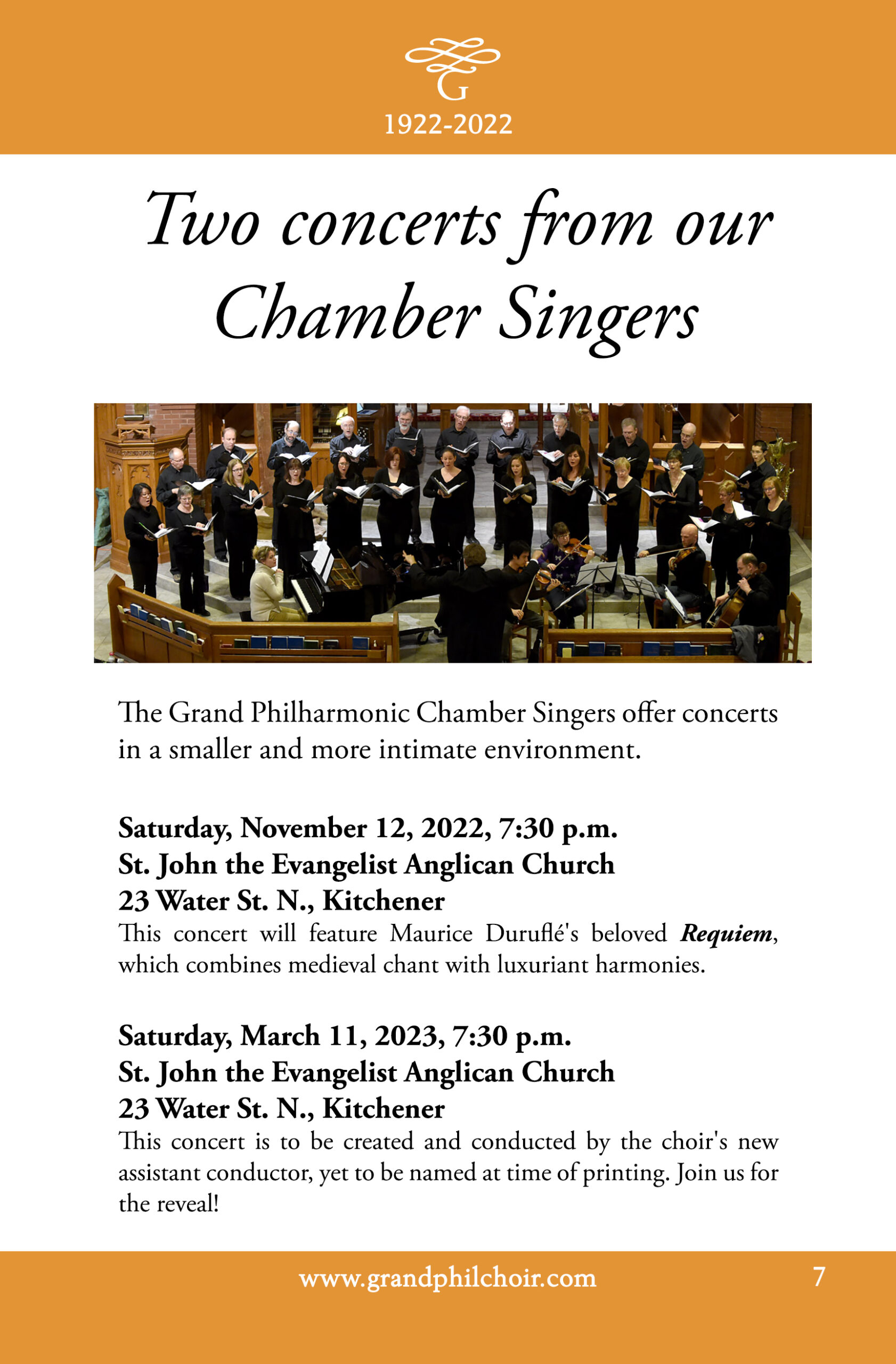 2022-2023 Brochure – Grand Philharmonic Choir